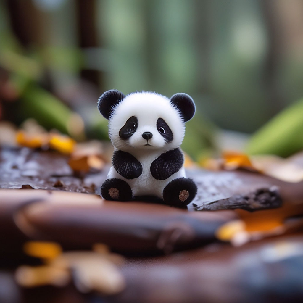 "Little panda" — image created in Shedevrum