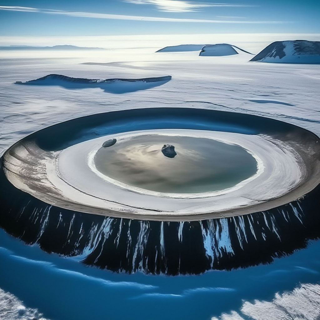 "A new anomaly has been discovered under the ice of Antarctica. At a ...