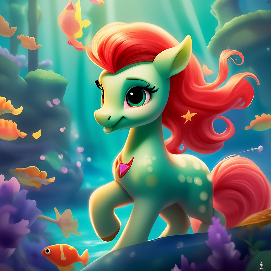 "Ariel pony from May Little Pony in the world of the sea" — image ...