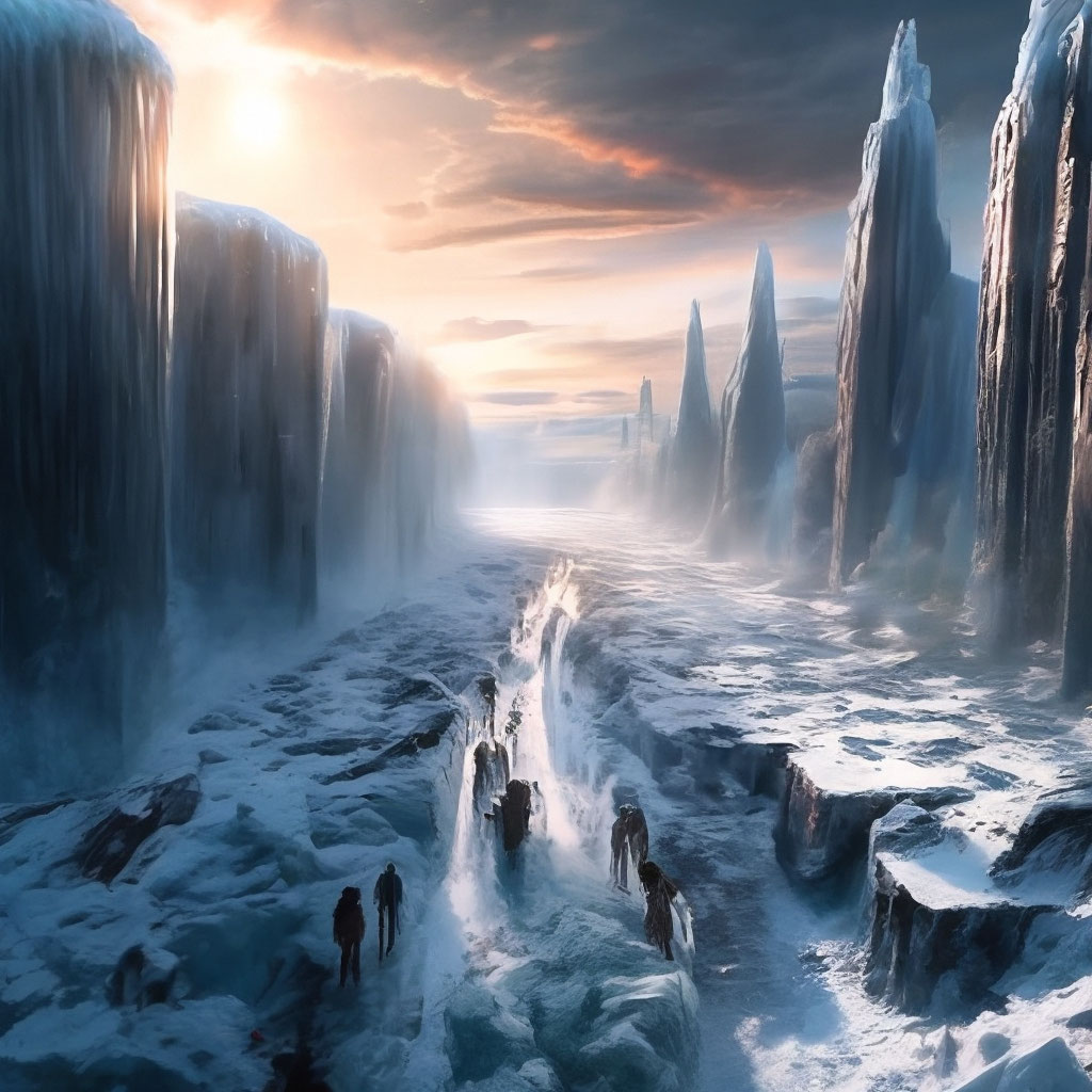 "2024 The ice apocalypse" — image created in Shedevrum