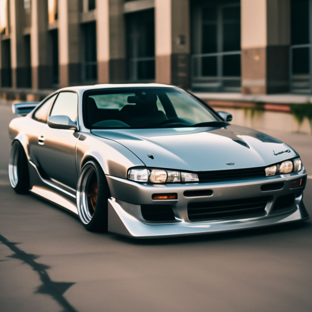 "Nissan silver s14" — image created in Shedevrum