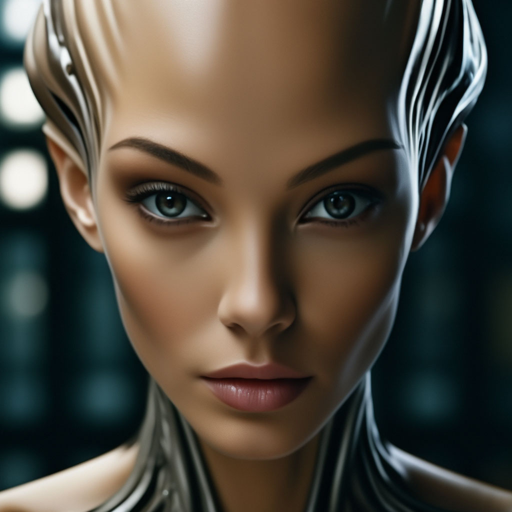 "Alien individual beautiful high quality photo hyperrealism proportions ...