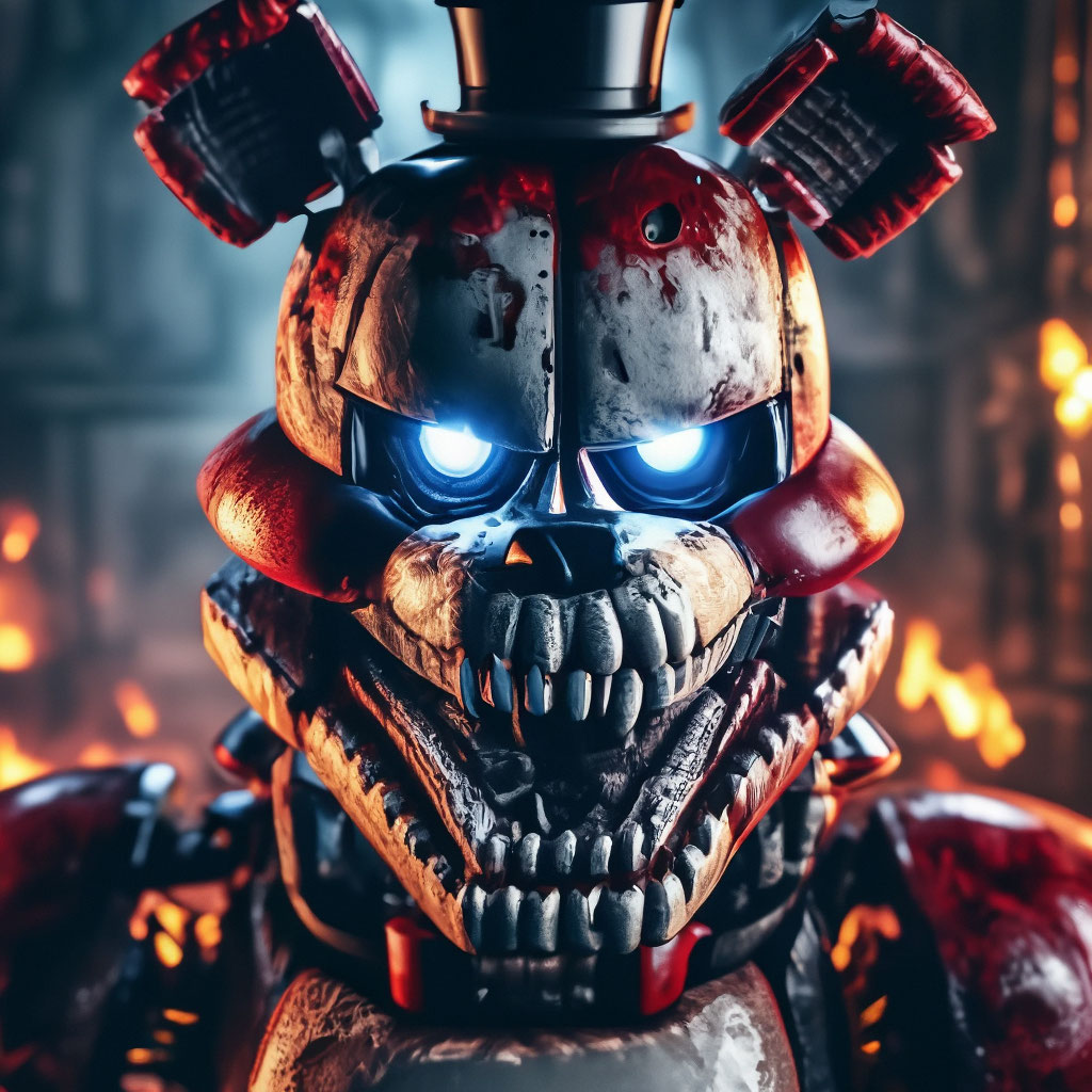 "Fnaf nightmare fnaf 4 scary very realistic, 4k, professional photo ...