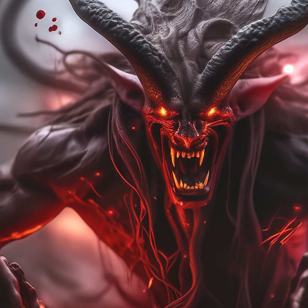 Baal demon mythology,Explosion with bleeding tornado,Tongue like a ...
