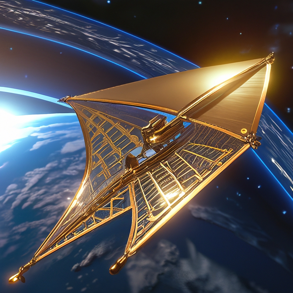 "A solar sail is a device that drives a spacecraft due to the pressure ...