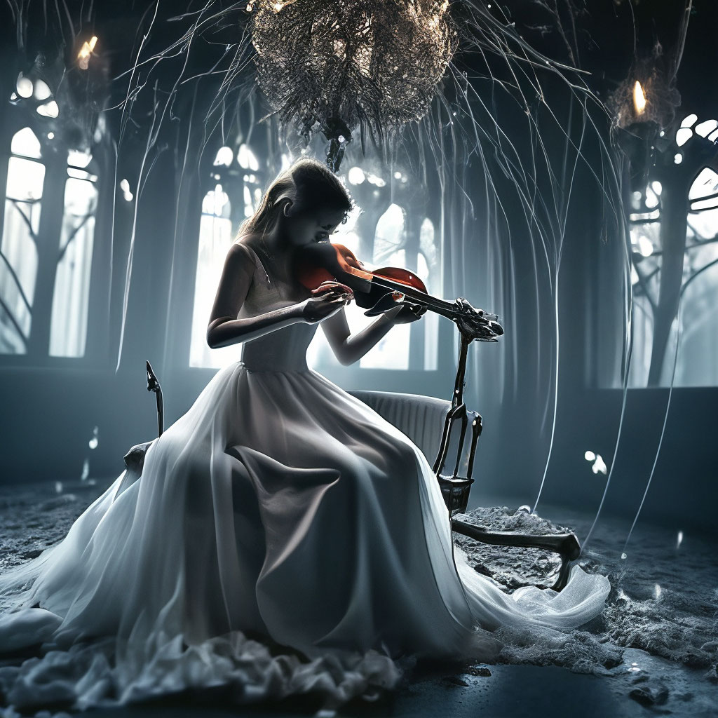 "©Anna P. the fool on a swing in an abandoned throne room pours out her ...