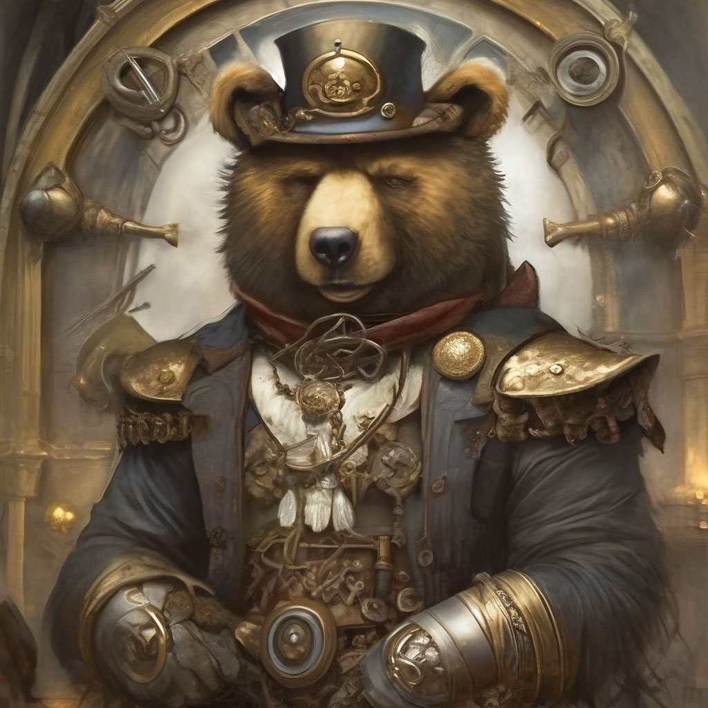 "Karol the bear" — image created in Shedevrum