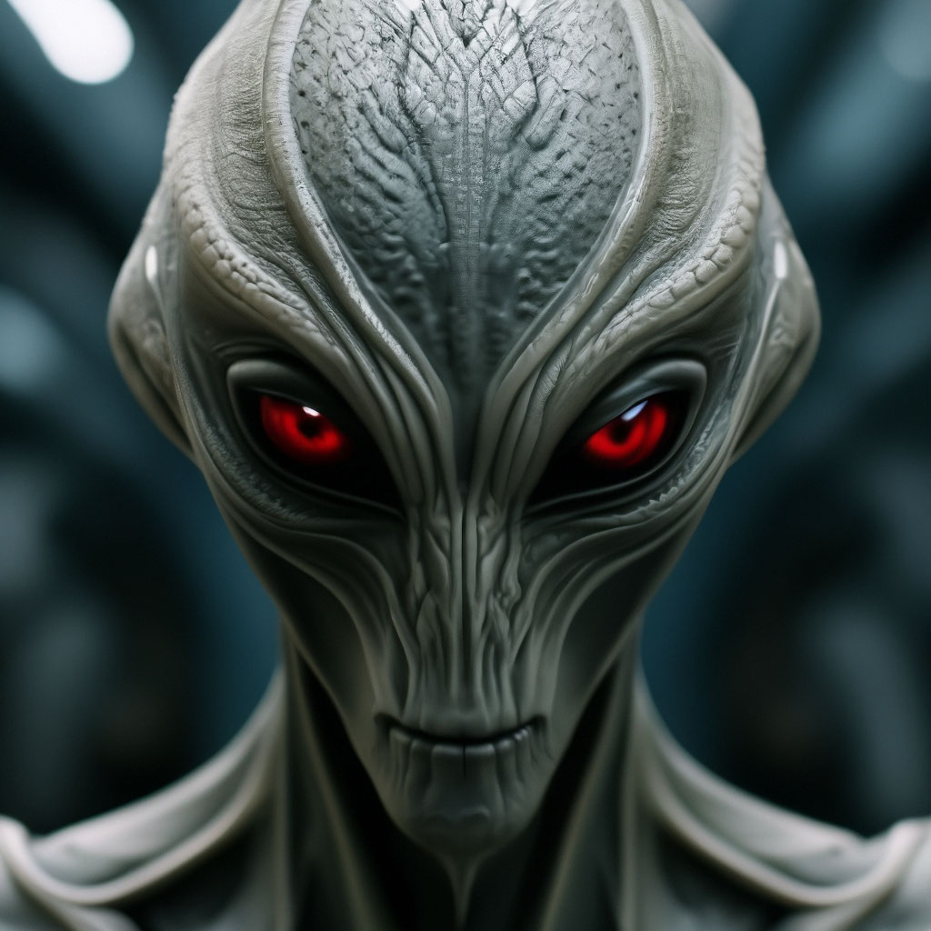 "Anunak is an alien creature in the horror style" — image created in ...