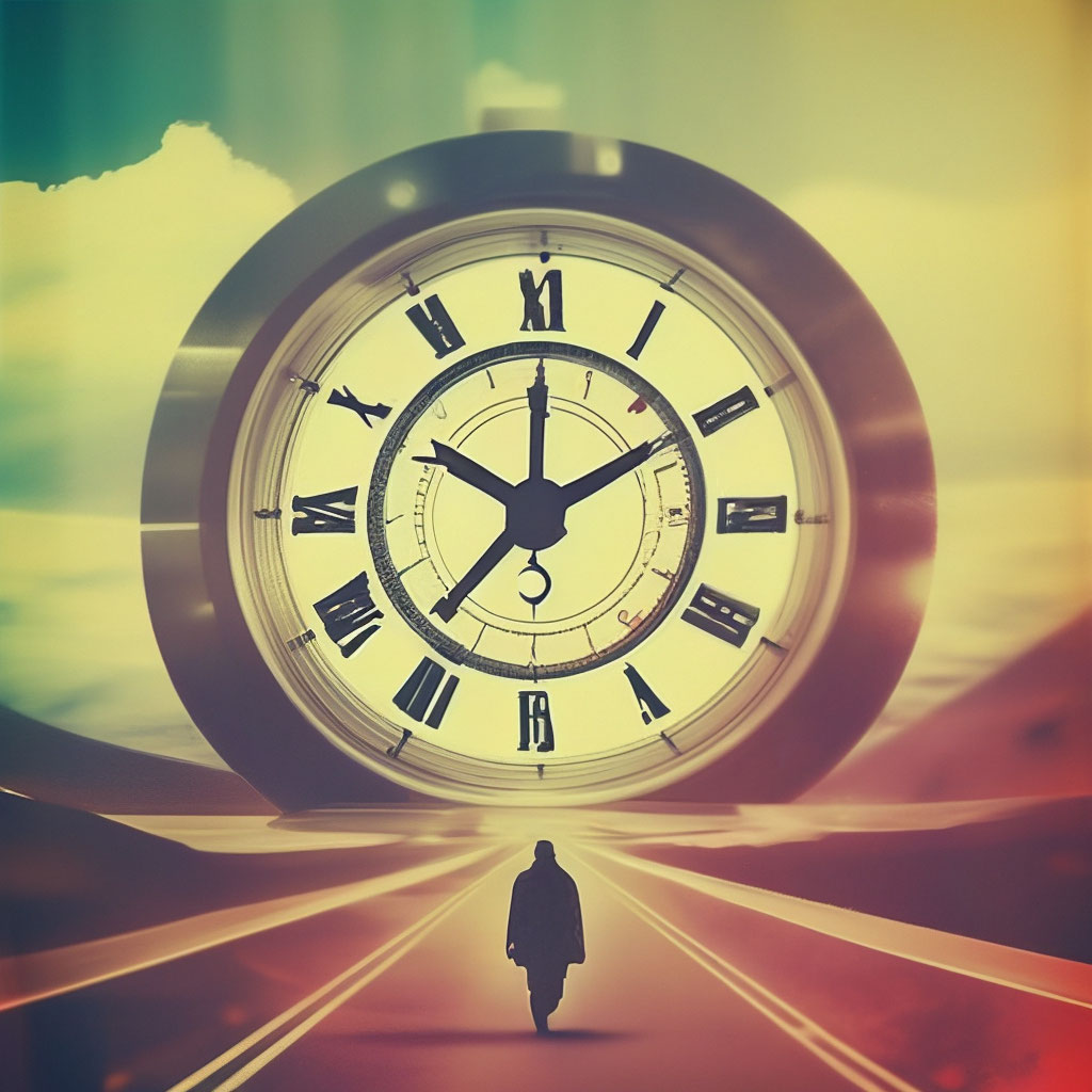 "Time loop" — image created in Shedevrum