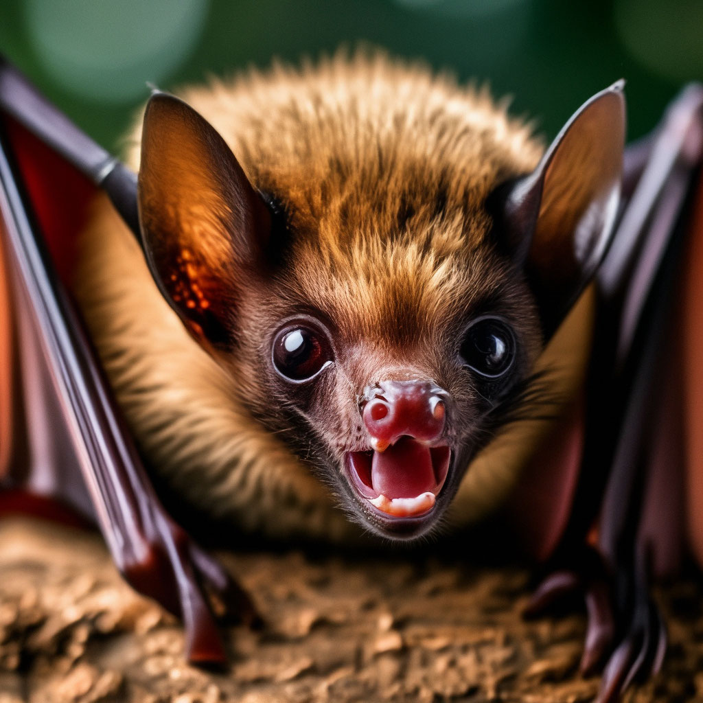"A bat. National geographic." — image created in Shedevrum