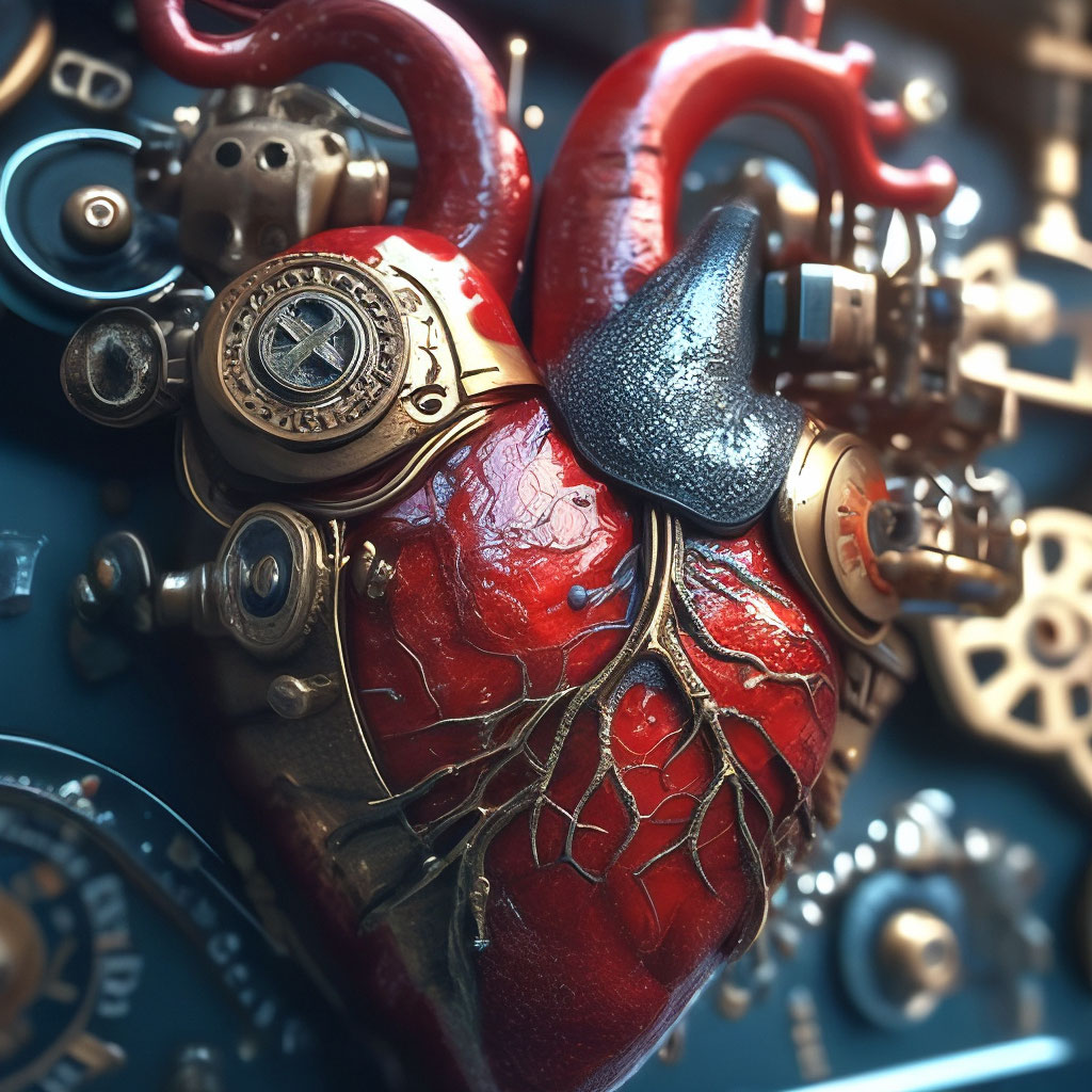 "The surface of the heart. Macro, ultra-realistic, 8k rendering, ultra ...