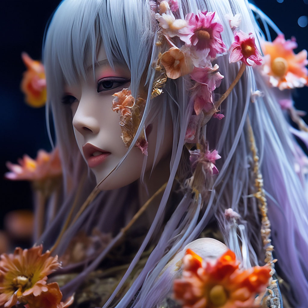 "Flower Fairy ding ding, Miki Asai Macro photography, close-up, hyper ...
