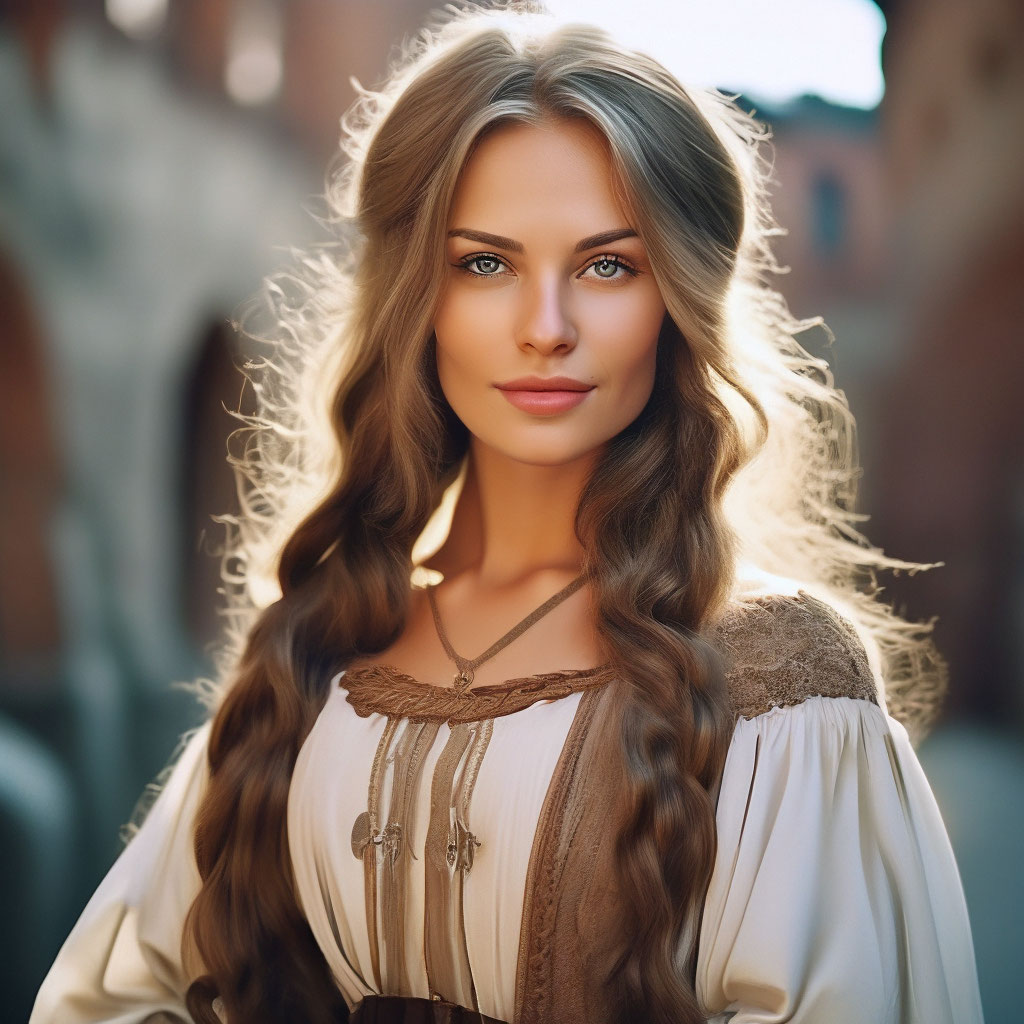 "Russian Russian woman, from the Middle Ages, medieval Russian clothes ...