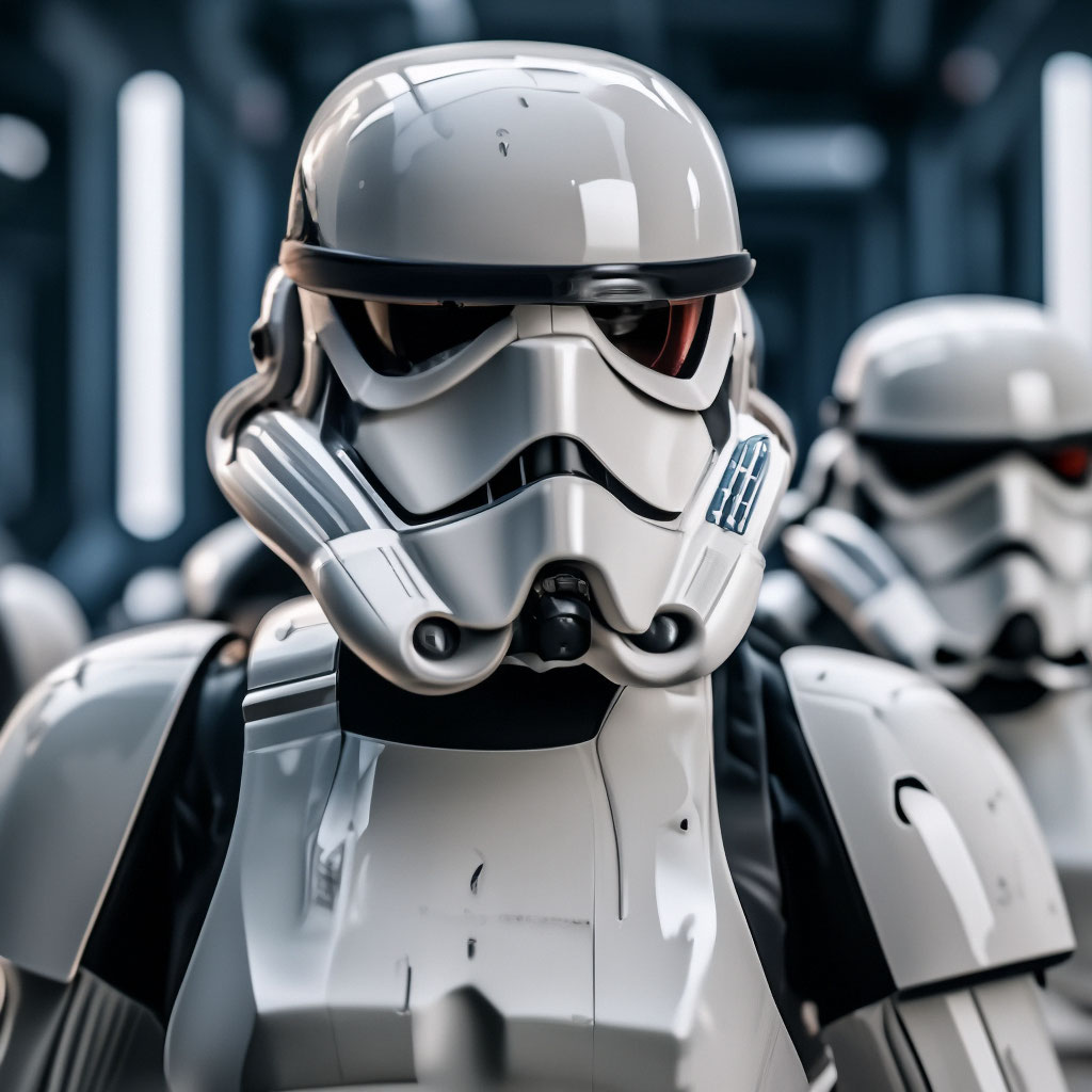"Imperial stormtroopers from the movie Star Wars, realistic, 4k, high ...