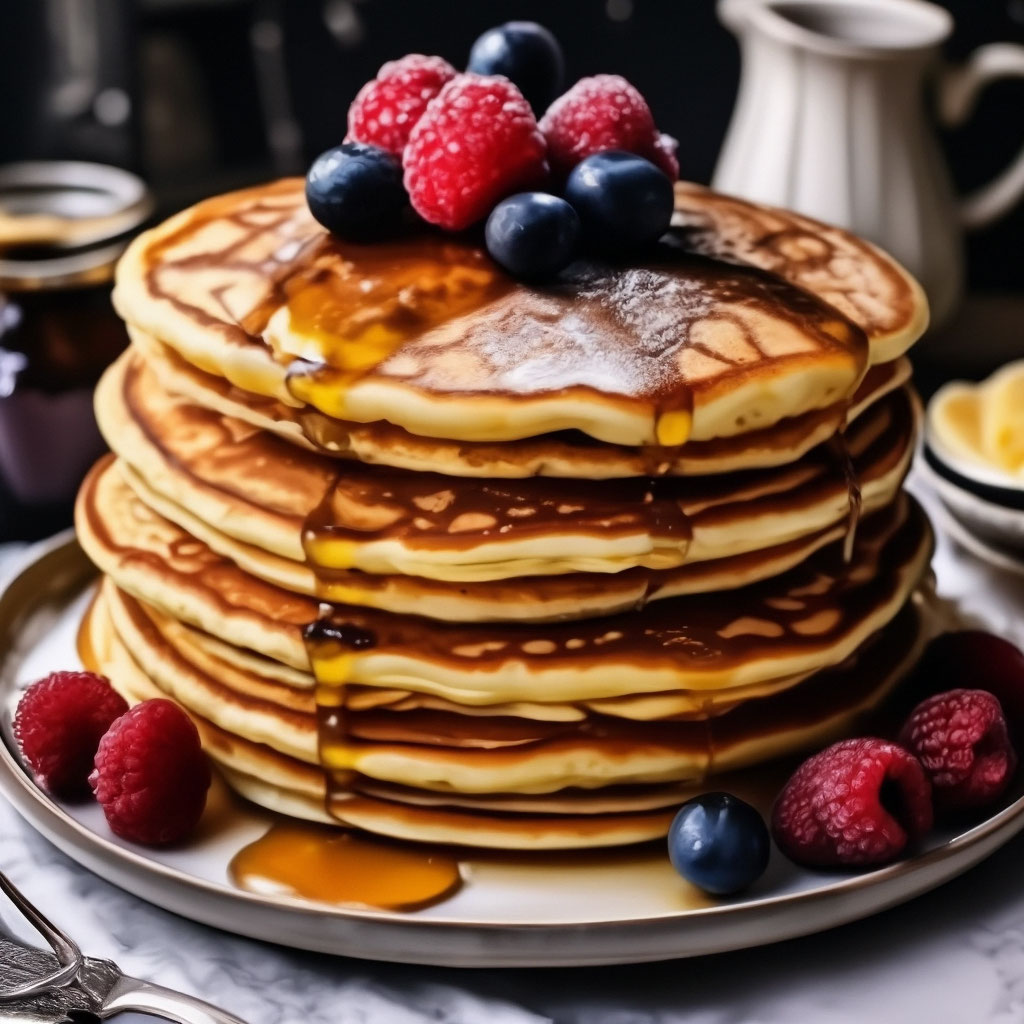 "Pancake Day aesthetics realistic detailed drawing good quality ...