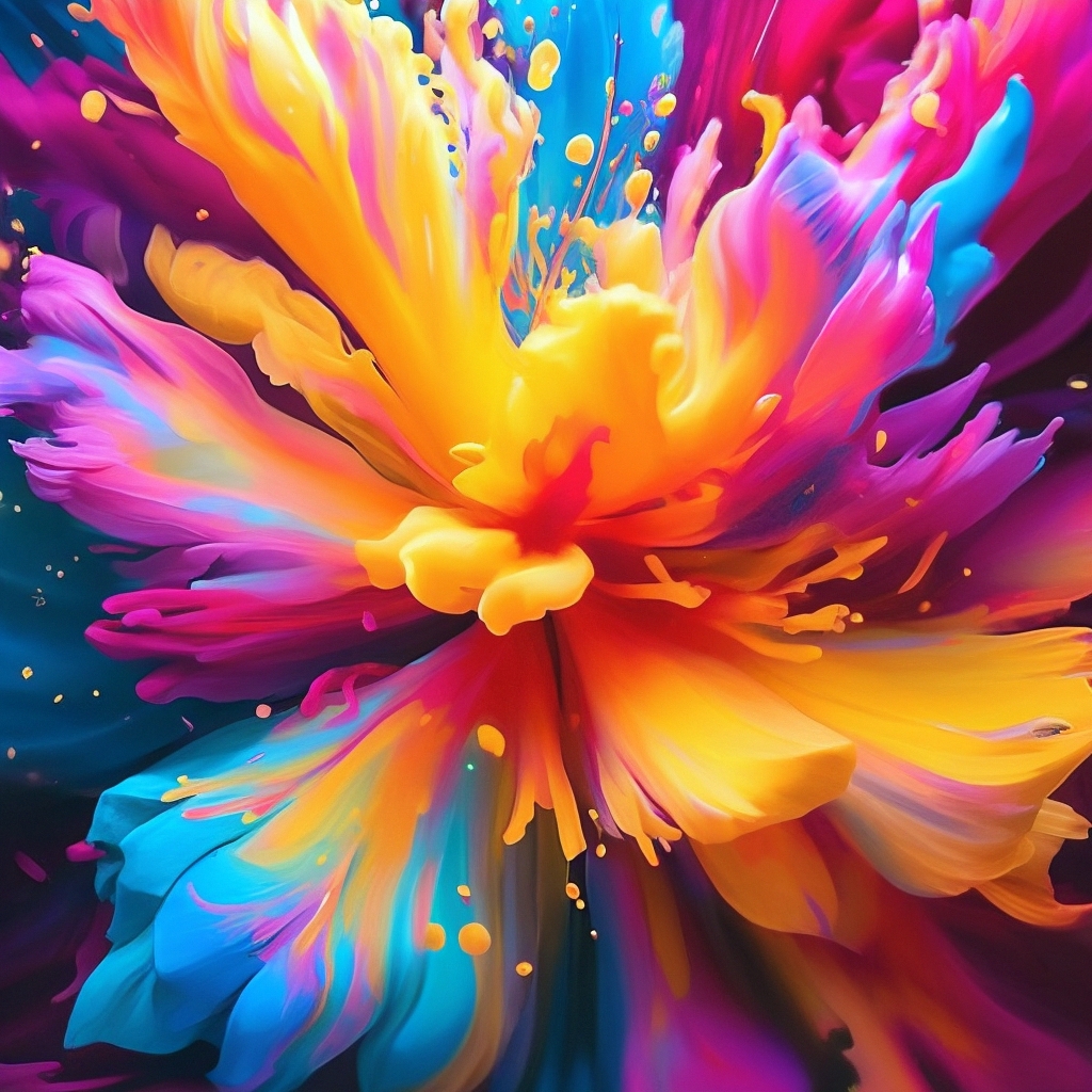 "Explosion of colors, beauty, aesthetically pleasing" — image created ...