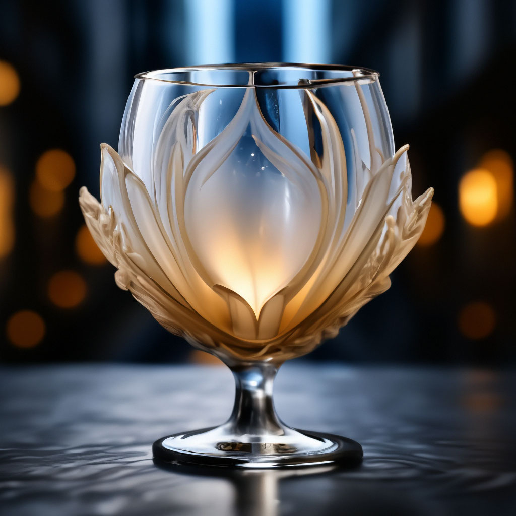 "The art of neuro graphics crystal wine glass shell.thin matter. made ...