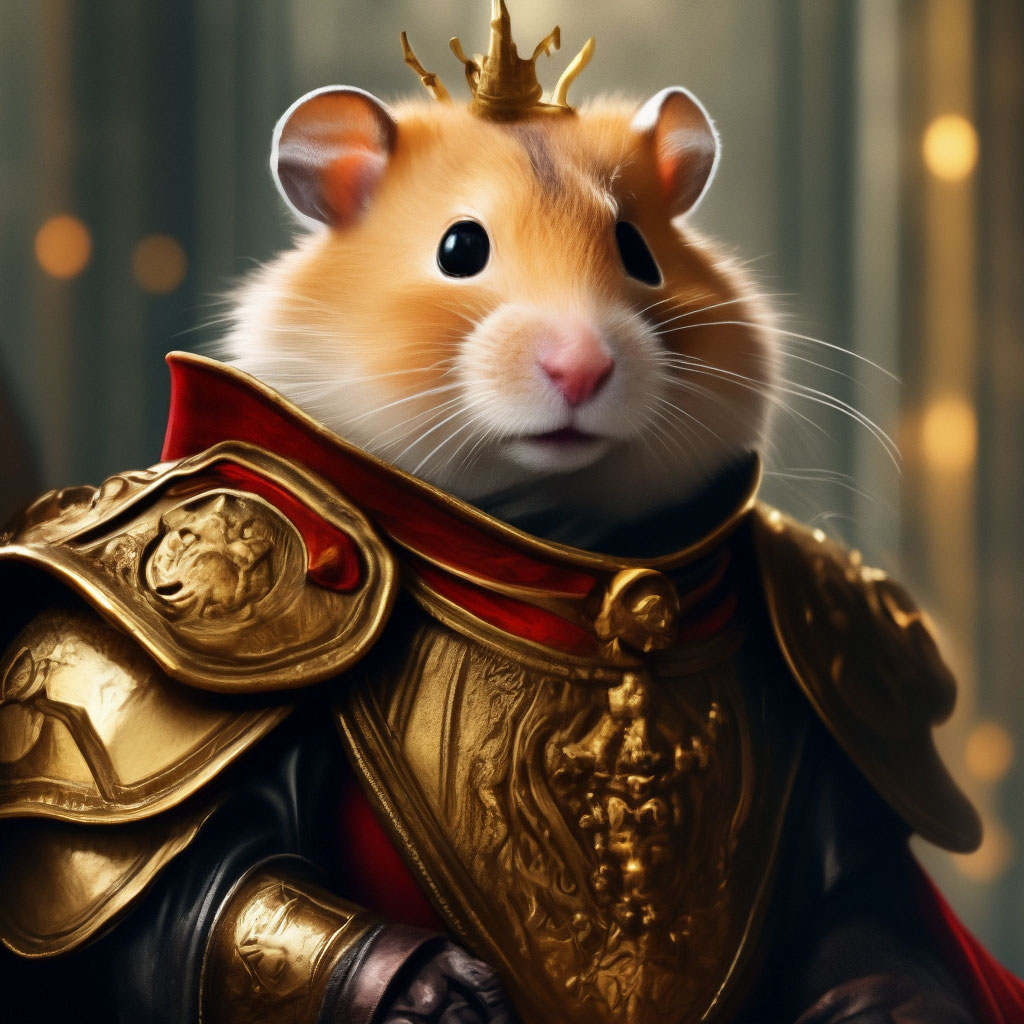 "Hamster emperor" — image created in Shedevrum