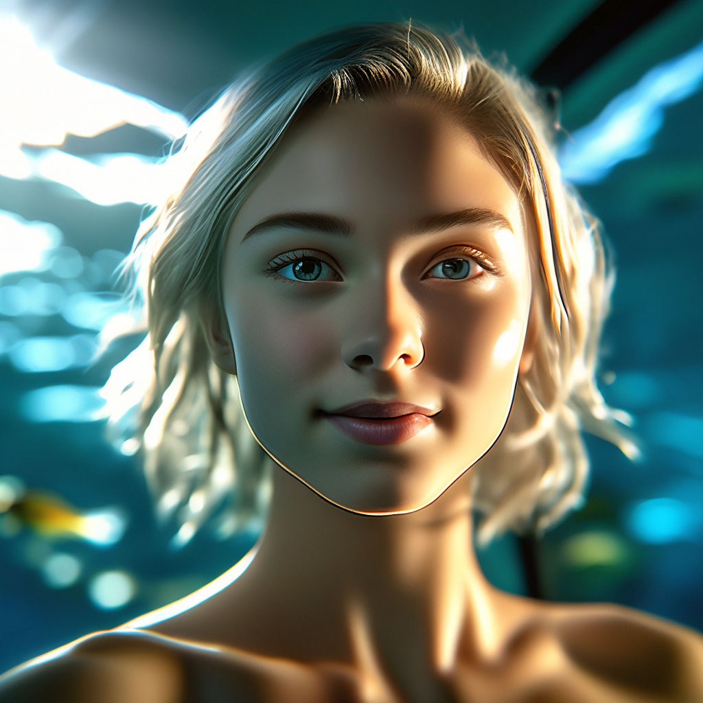"Close-up, full-face portrait, looking into the camera, focus on the ...