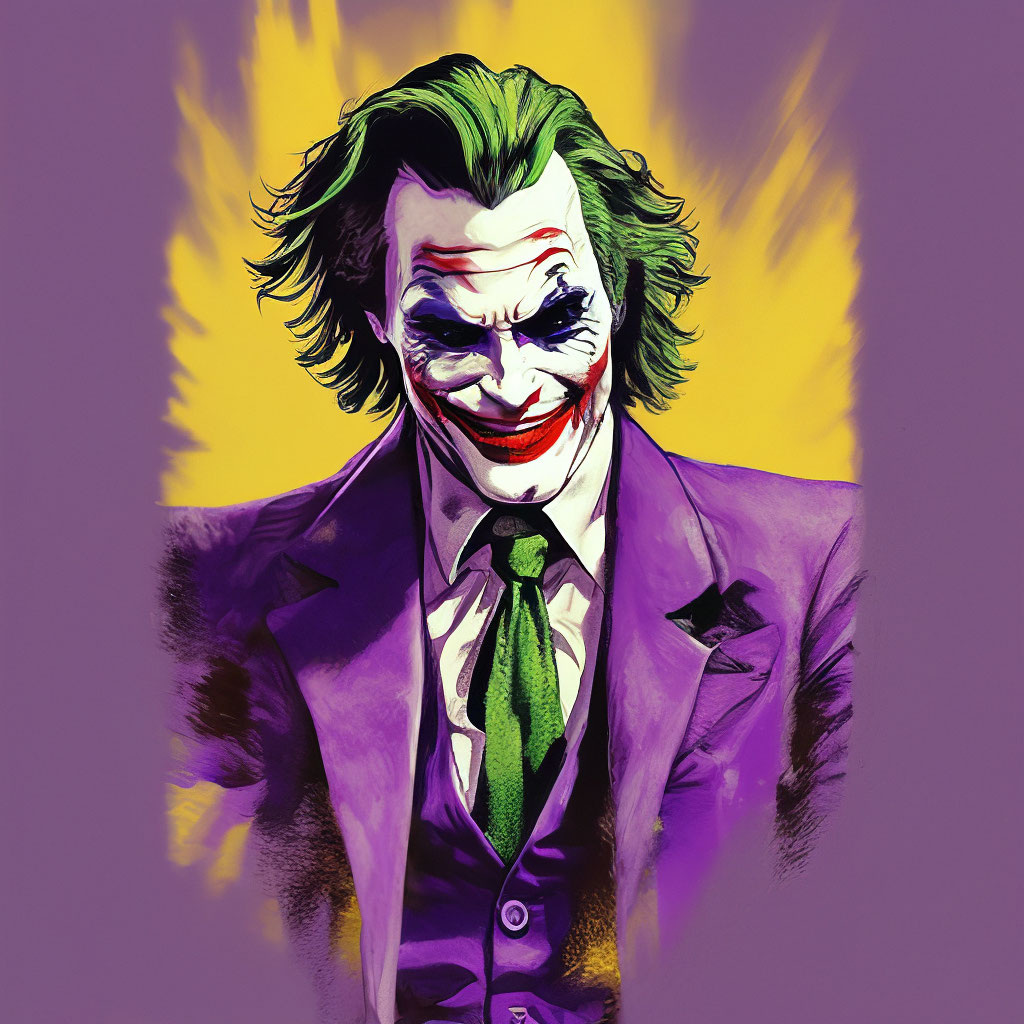 "Joker realistic graphics" — image created in Shedevrum