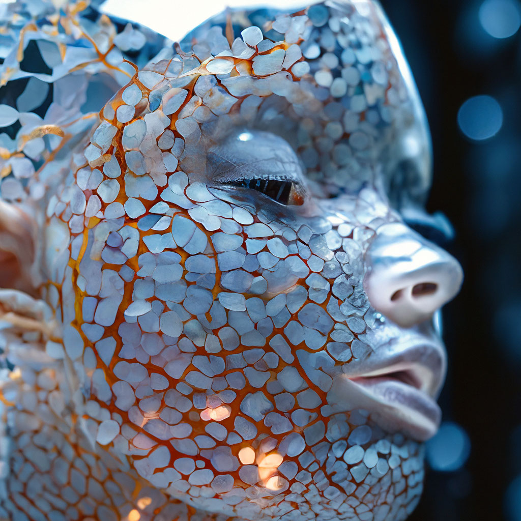 "An intricate connection between a multicolored glass mosaic, a single ...