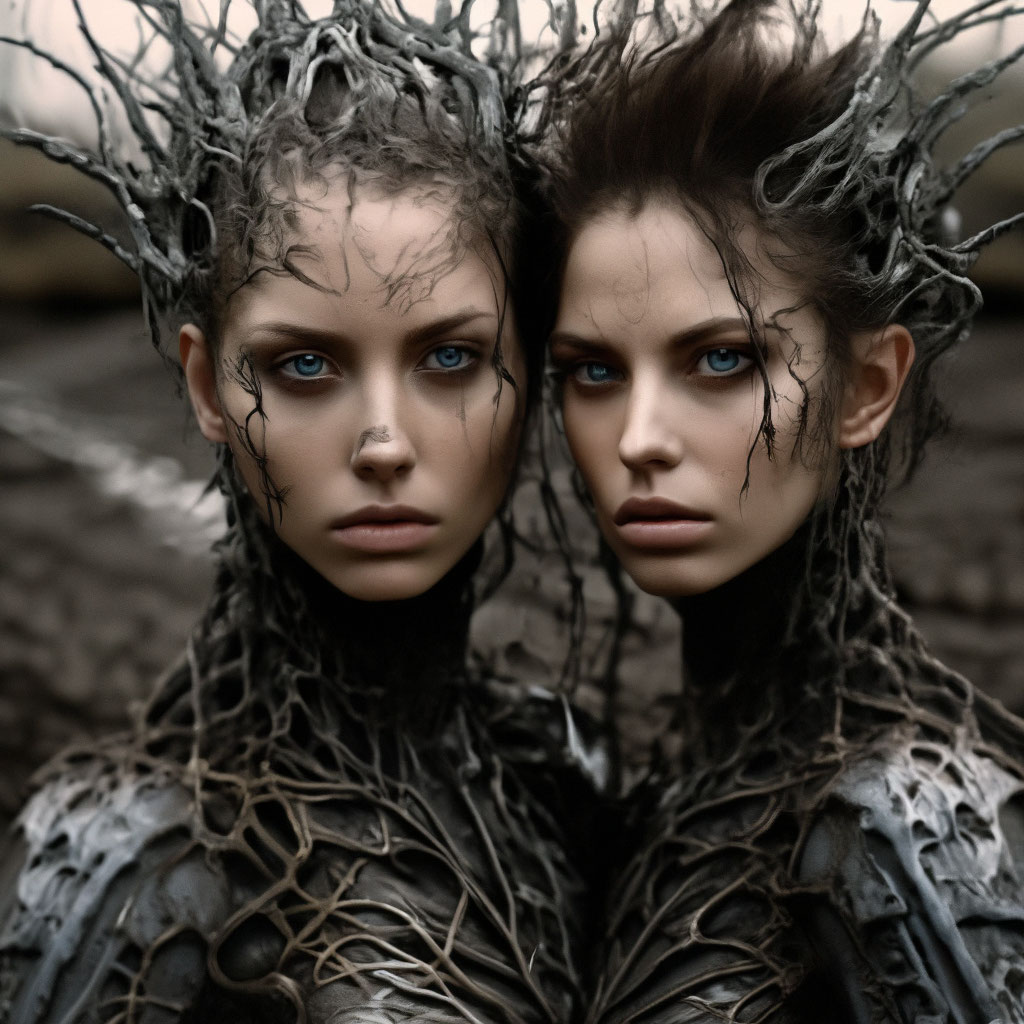 "True dirt is inside us; gothic, high detail, hyperrealism ...