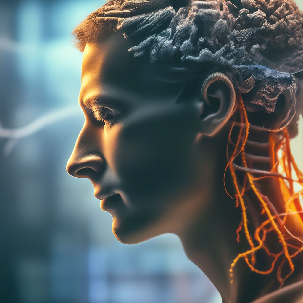 "The art of neuroscience and man in place, aesthetically pleasing ...