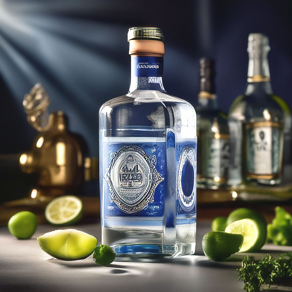 "Gin, studio photo" — image created in Shedevrum