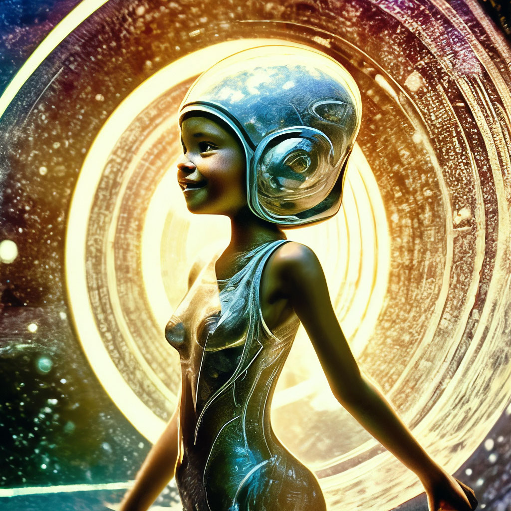 "Not an earthly cute alien from another galaxy, a girl, from a quantum ...