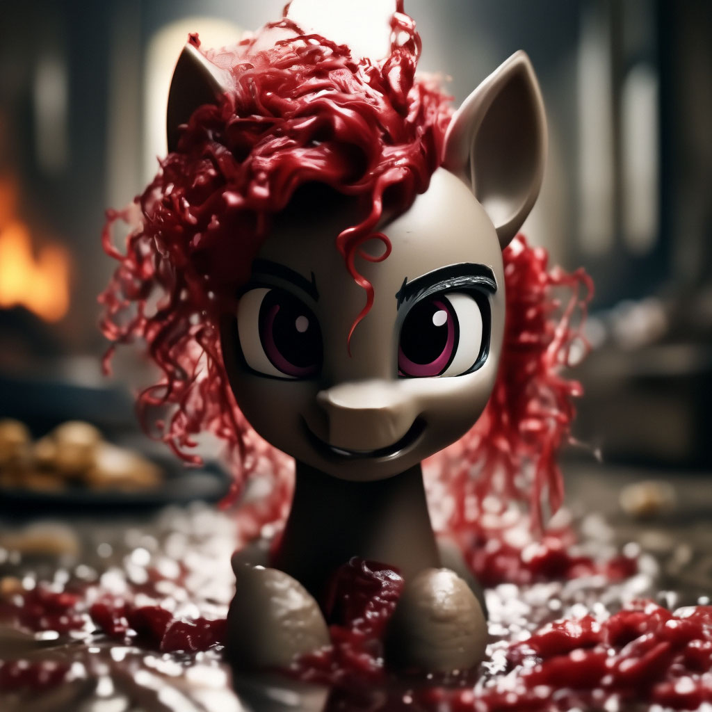 "Mlp minced meat" — image created in Shedevrum
