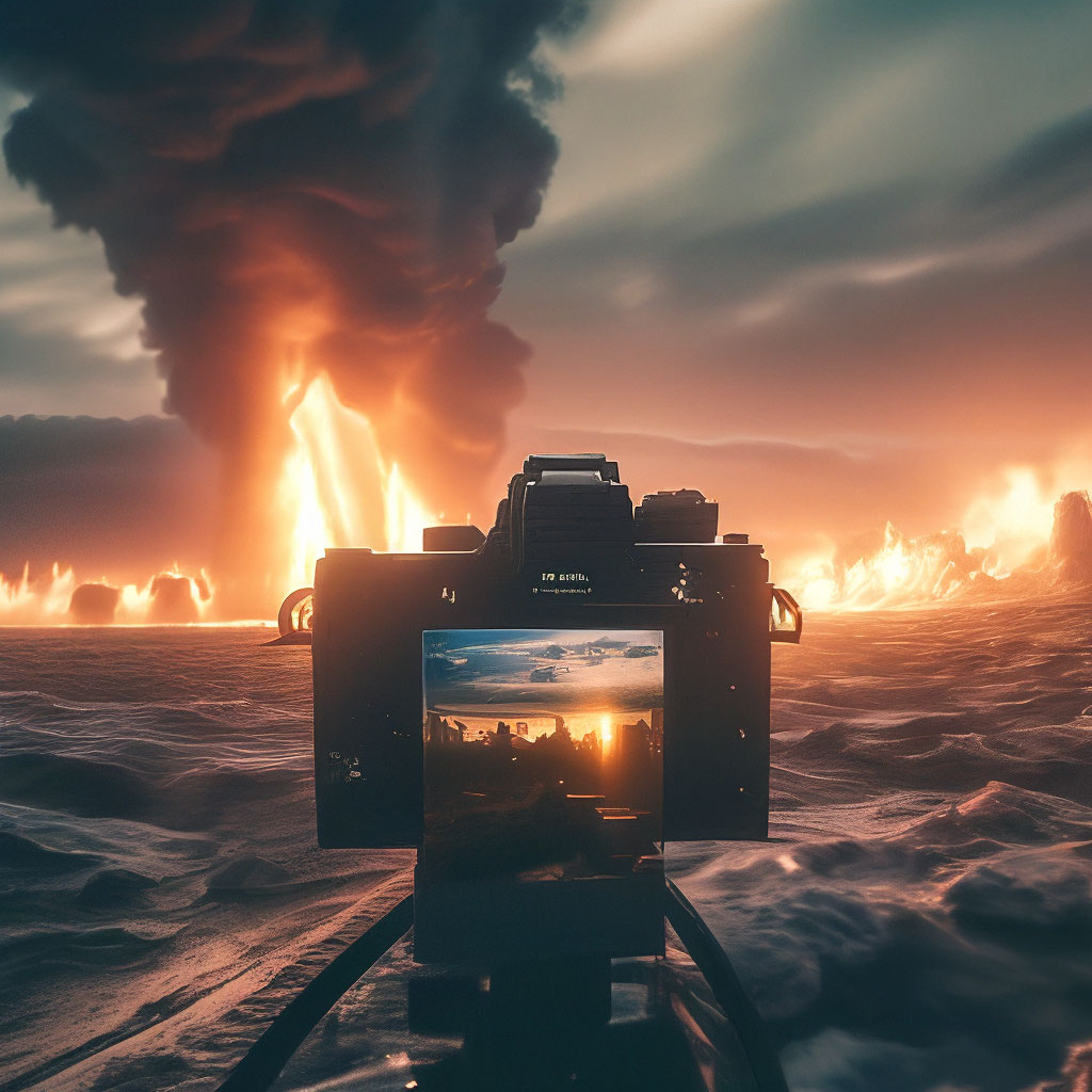 "The camera takes the last photo of humanity, the apocalypse in the ...