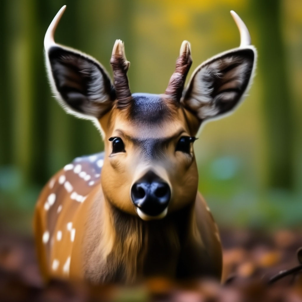 "Pig deer pig plus roe deer" — image created in Shedevrum