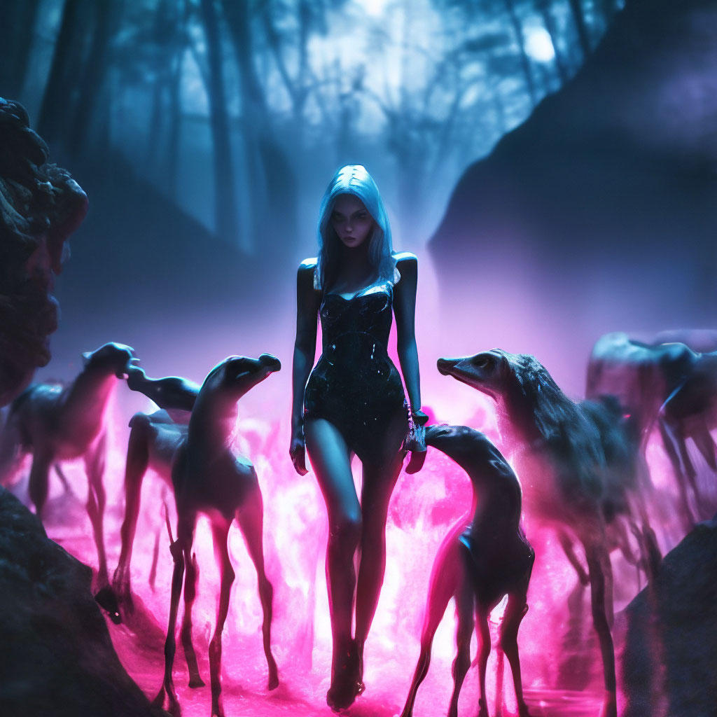 "Surreal horror story,multiple exposure,scenery:soul hunt+devouring ...