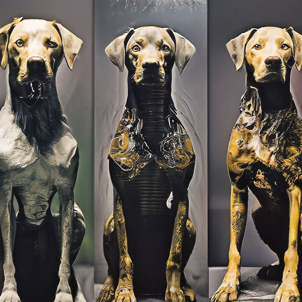 "Dark botanical dogs, hyperrealism, 32k, 3d, professional photo, high ...