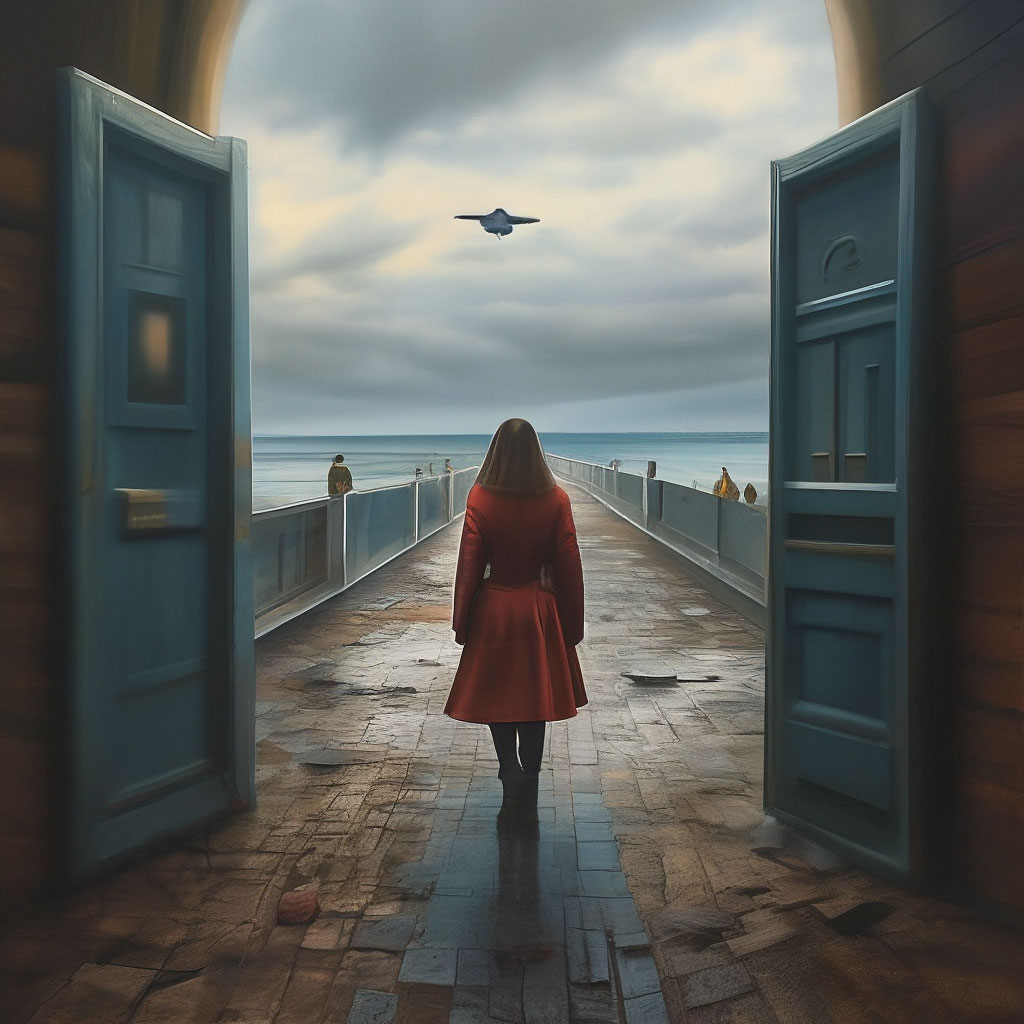 "And I have nowhere else to go" — image created in Shedevrum