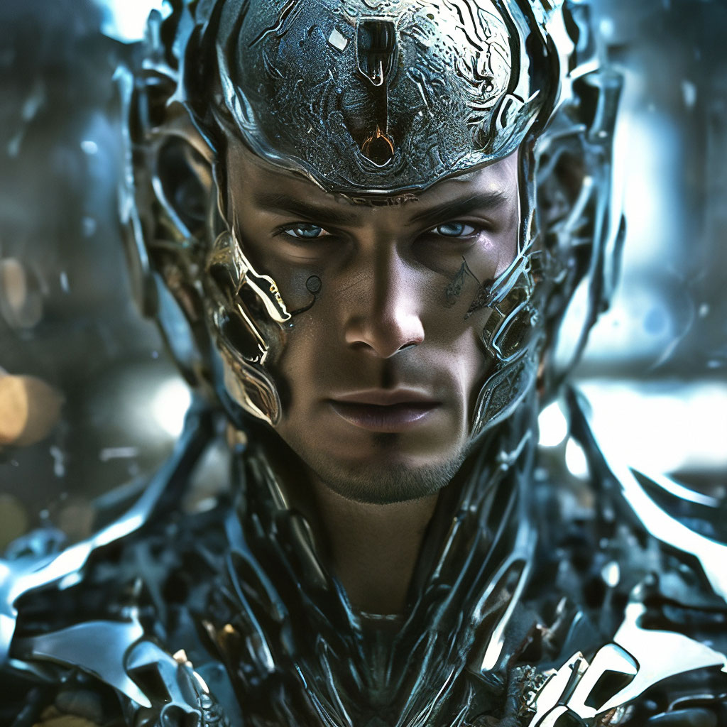 "Beautiful man, body beauty, full height, piercing gaze, fear ...