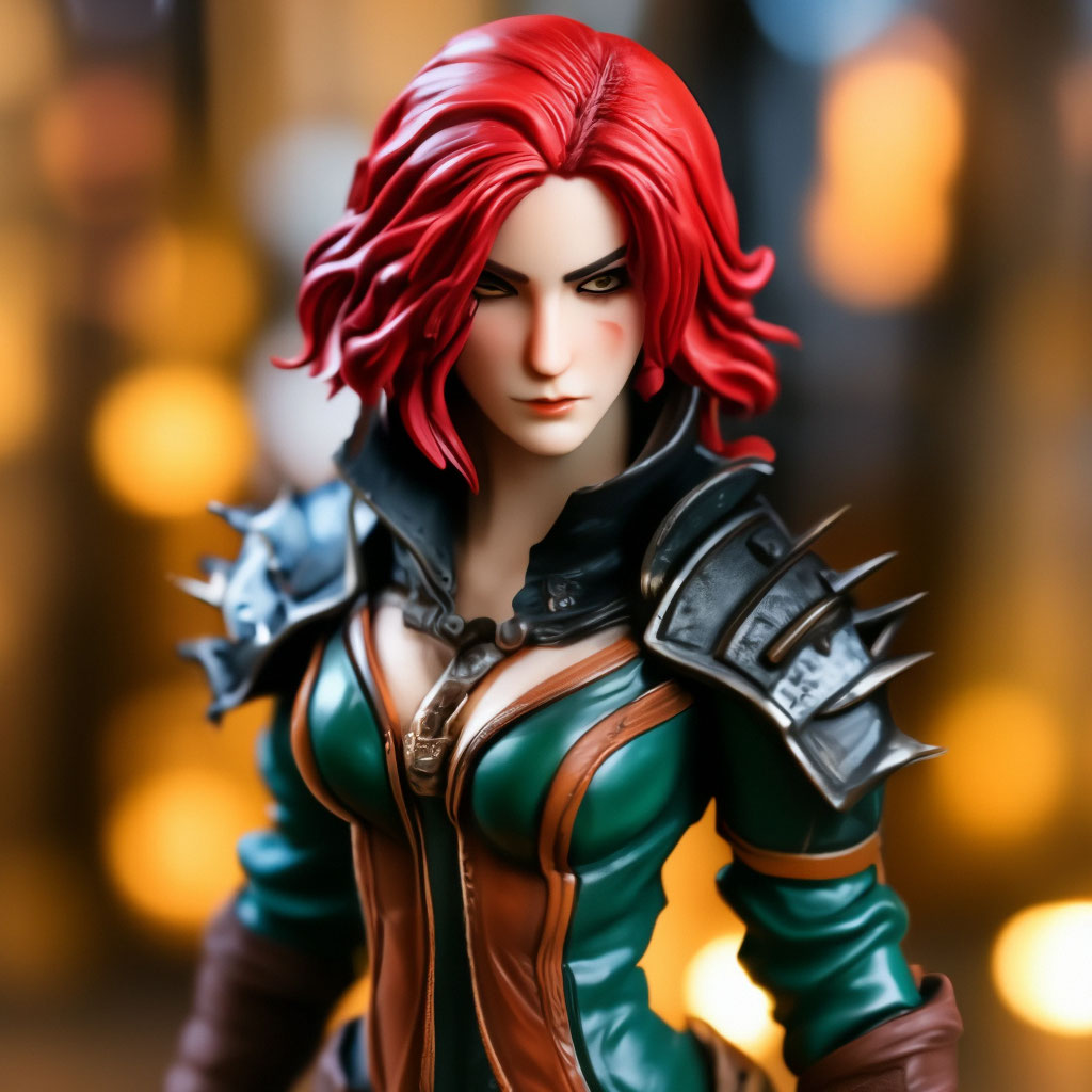 "Miniature figure of Triss from the Witcher" — image created in Shedevrum
