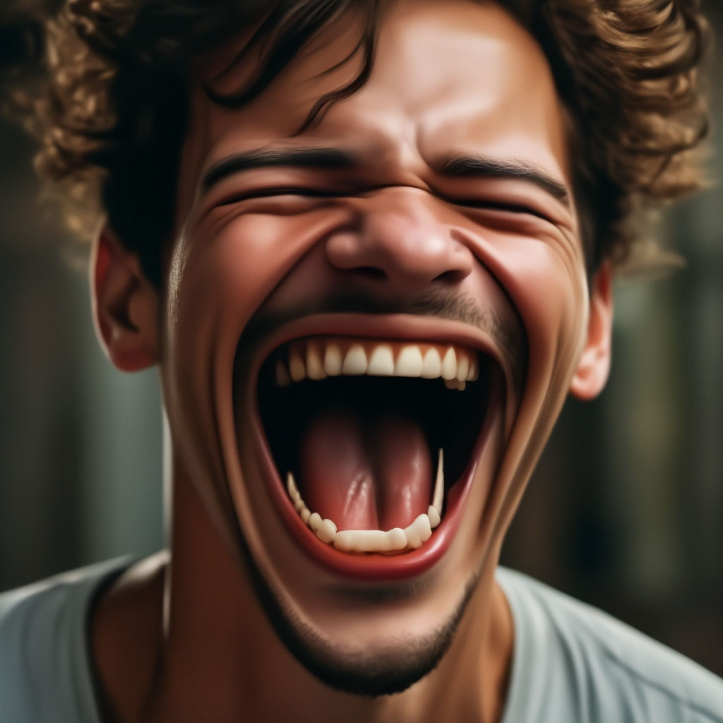 "Hahahaha laughter humorous hahaha" — image created in Shedevrum