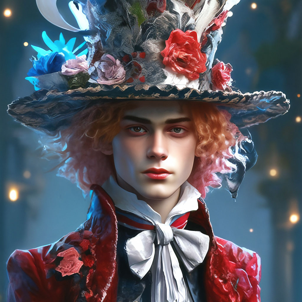 "Realistic young man Hatter from the fairy tale Alice in Wonderland ...