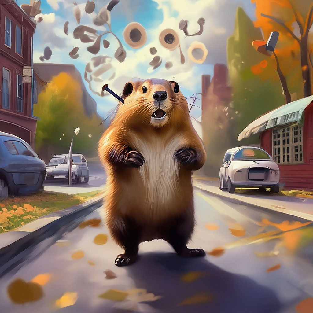 "Beaver was walking down the street and music was ringing in his ears ...