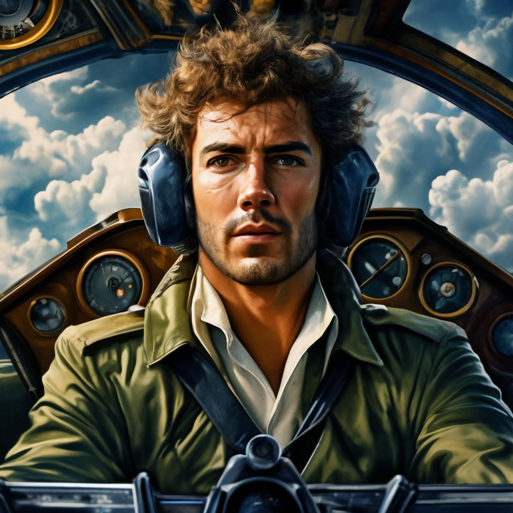 "((Fantasy, realism, colored ink)):an airplane flying through ...