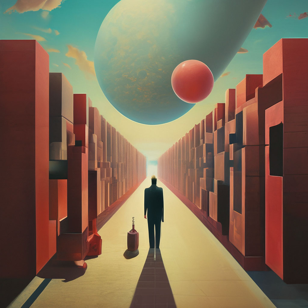 "End" — image created in Shedevrum