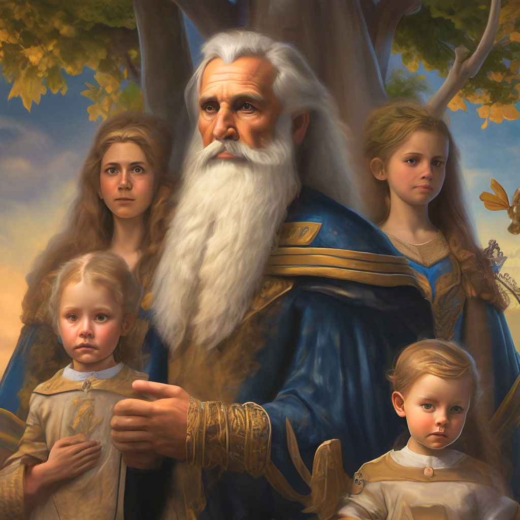 "The ancestor of the family." — image created in Shedevrum