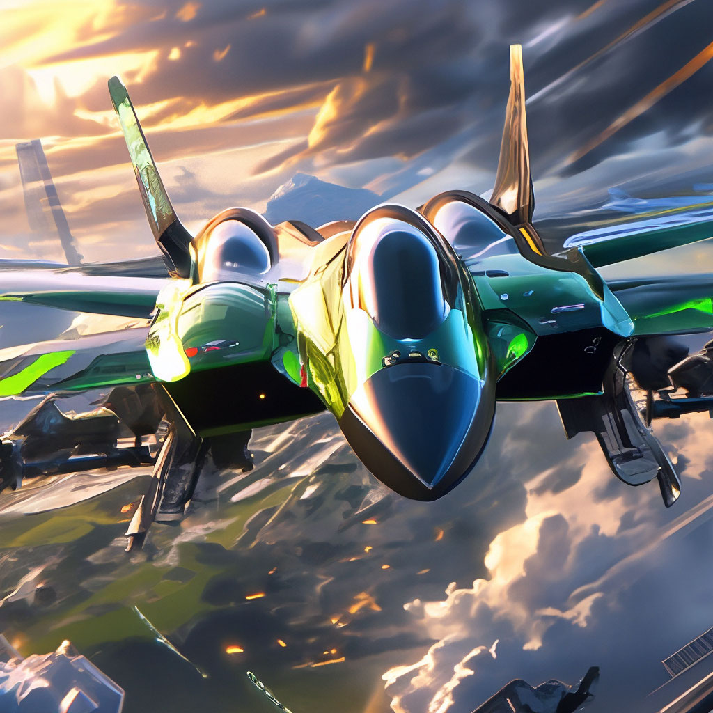 "Airplane su57 hyperdetalization realism clouds rain rays of light ...