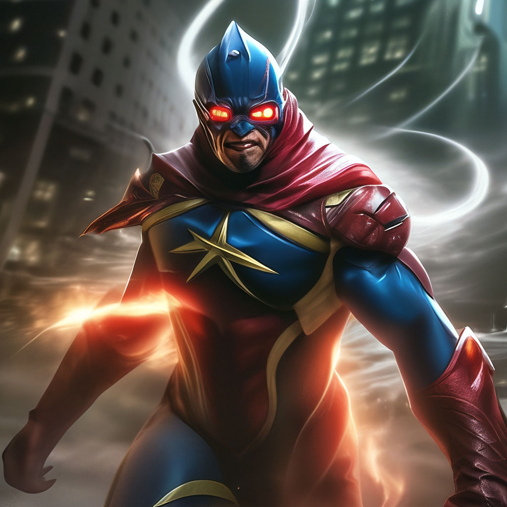 "Cyclone, Marvel's supervillain" — image created in Shedevrum