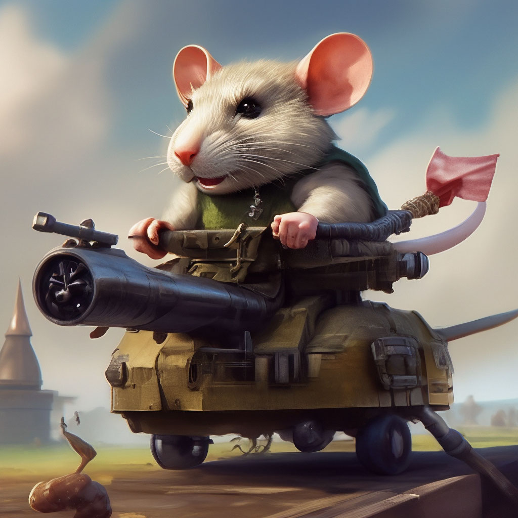 "The rat is a large goose machine with one large turret and two guns ...