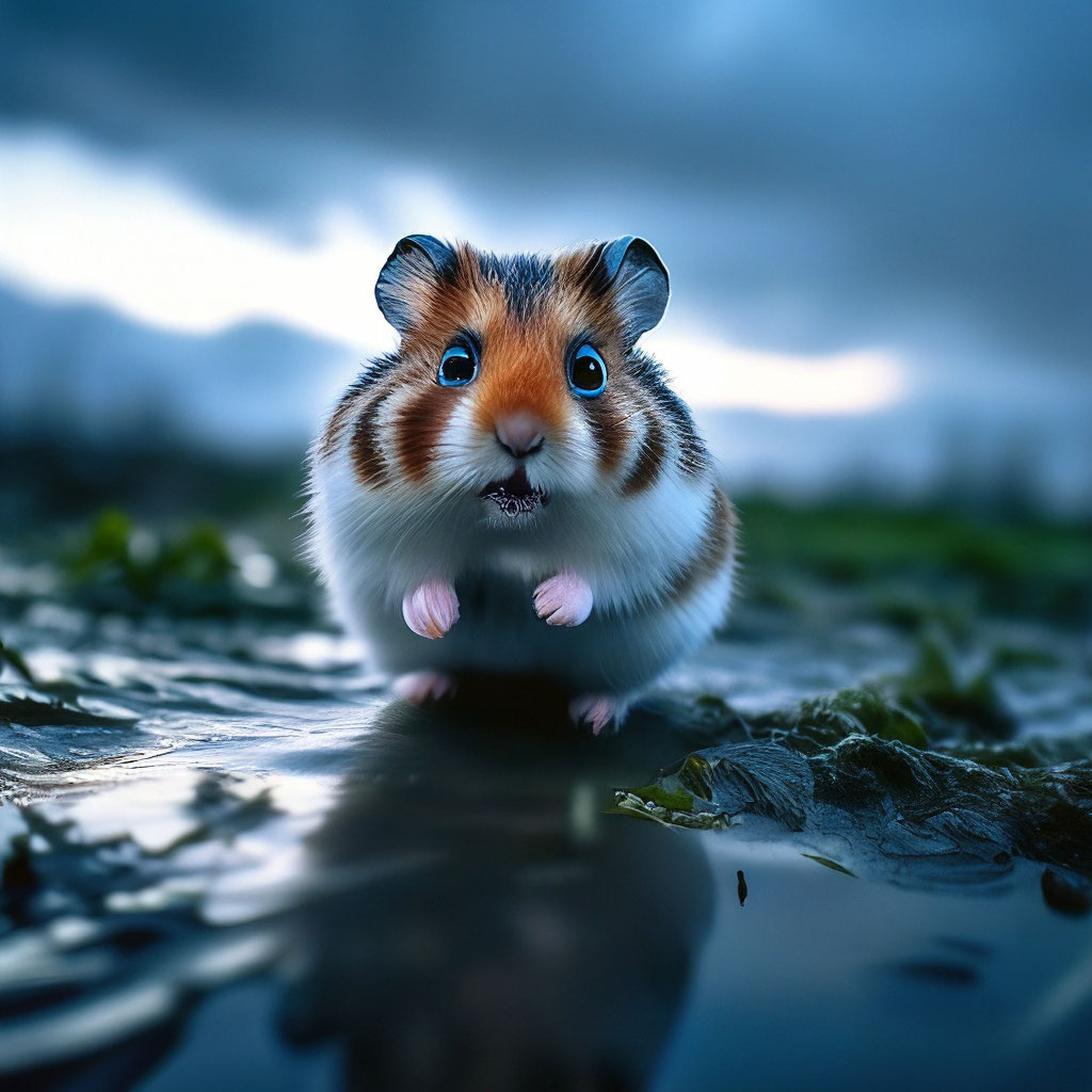 "Hamster hamster hamster professional photo" — image created in Shedevrum
