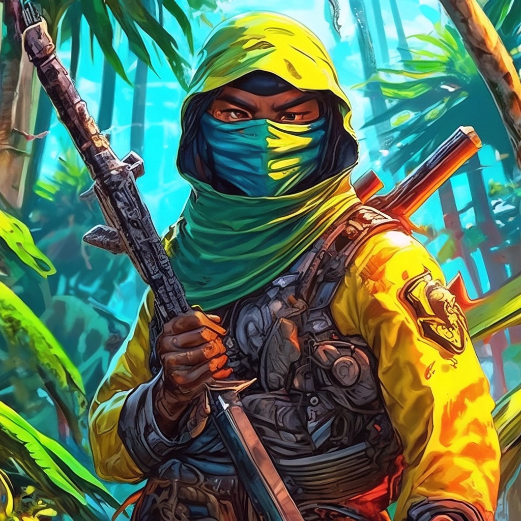 "Tropical ninja, pineapple ninja, hyperrealism, high detail, post ...