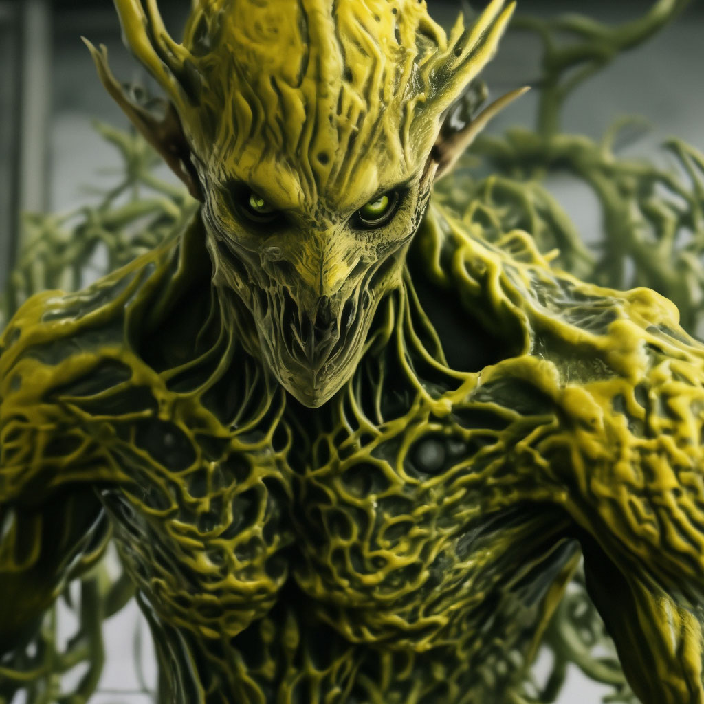 "Yellow-green biomass mutant" — image created in Shedevrum