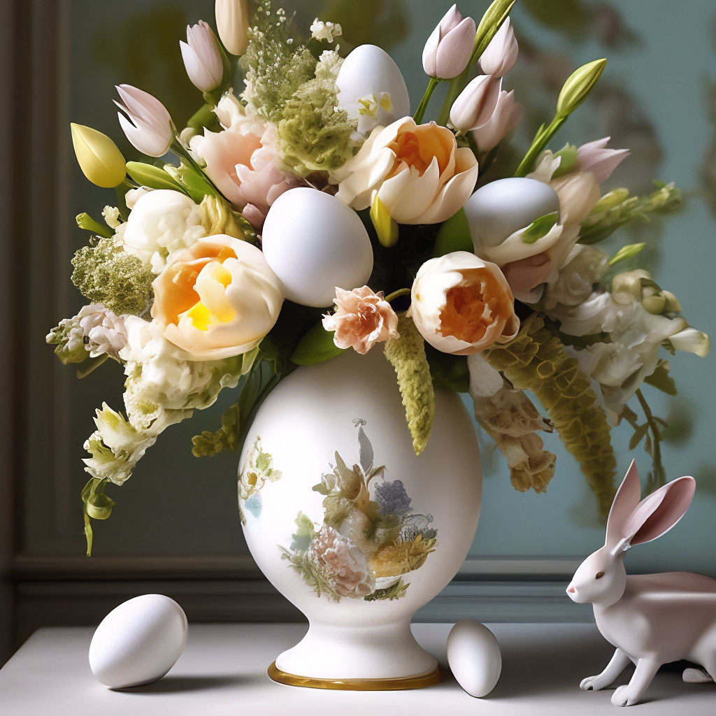 "Hare - tailed ovoid A huge bouquet of beautiful egg-shaped hares in ...